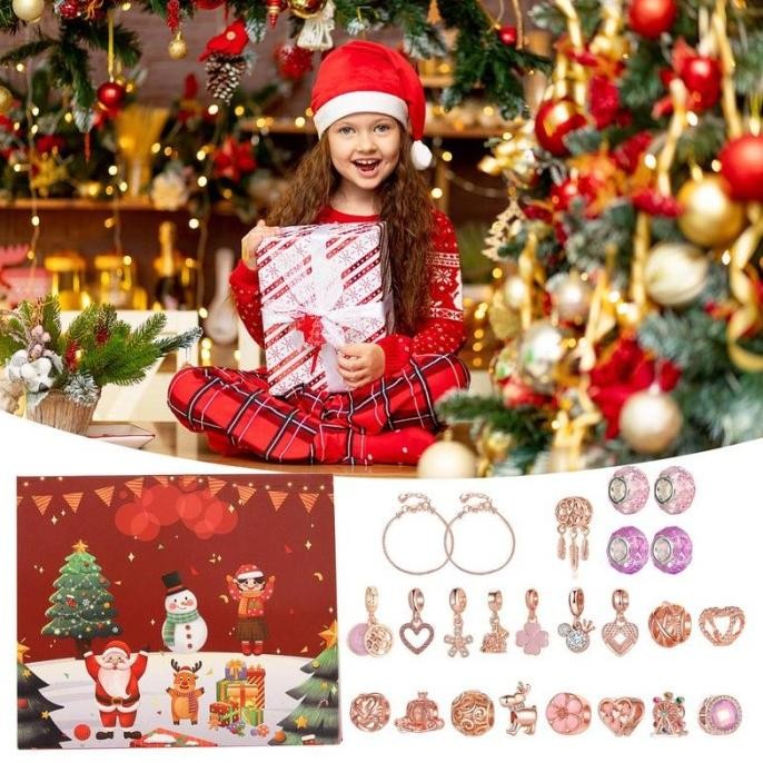 Jual Christmas Advent Calendar 2024 Jewelry Countdown Advent Calendar ...
