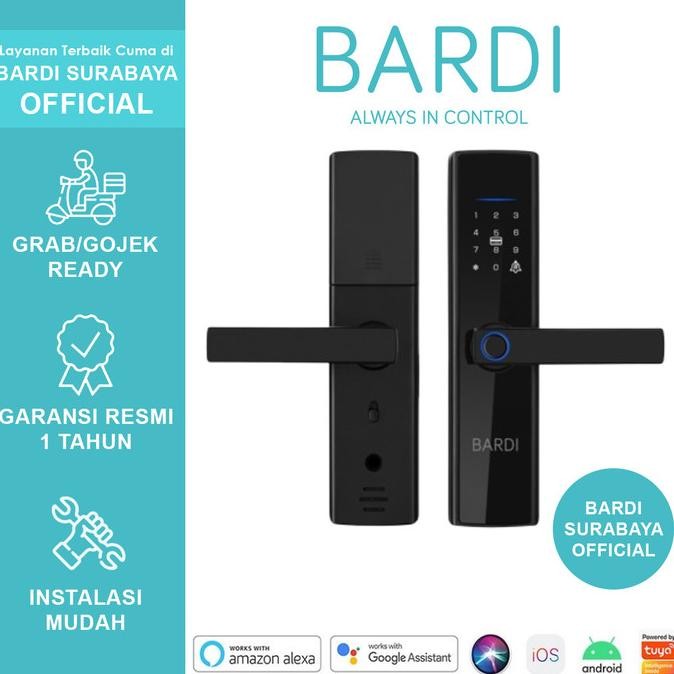 Jual BARDI Smart Door Lock Lite Version Handle Fingerprint RFID PIN ...