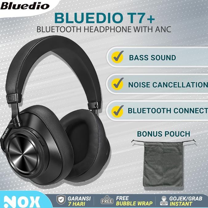 Jual Bluedio T7 Plus + Headphone bluetooth noise cancellation ANC bass ...