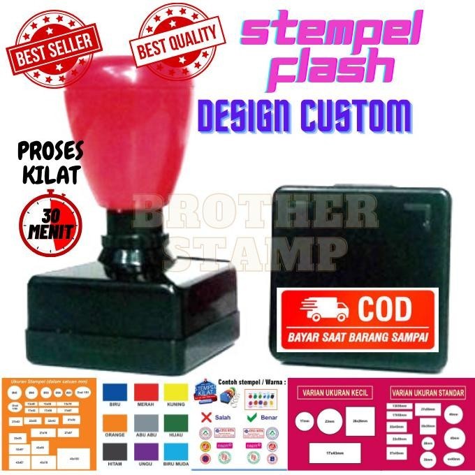 Jual STEMPEL CUSTOM / 35X35 MM / OTOMATIS TINTA /BISA 2 WARNA | Shopee ...