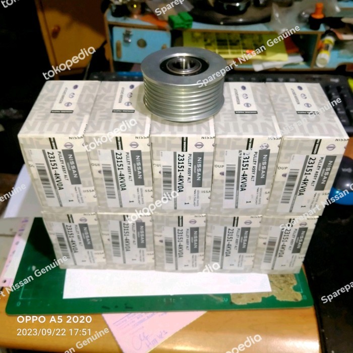 Jual D23 Navara Np300 Pulley Alternator Dinamo Ampere Original Nissan ...