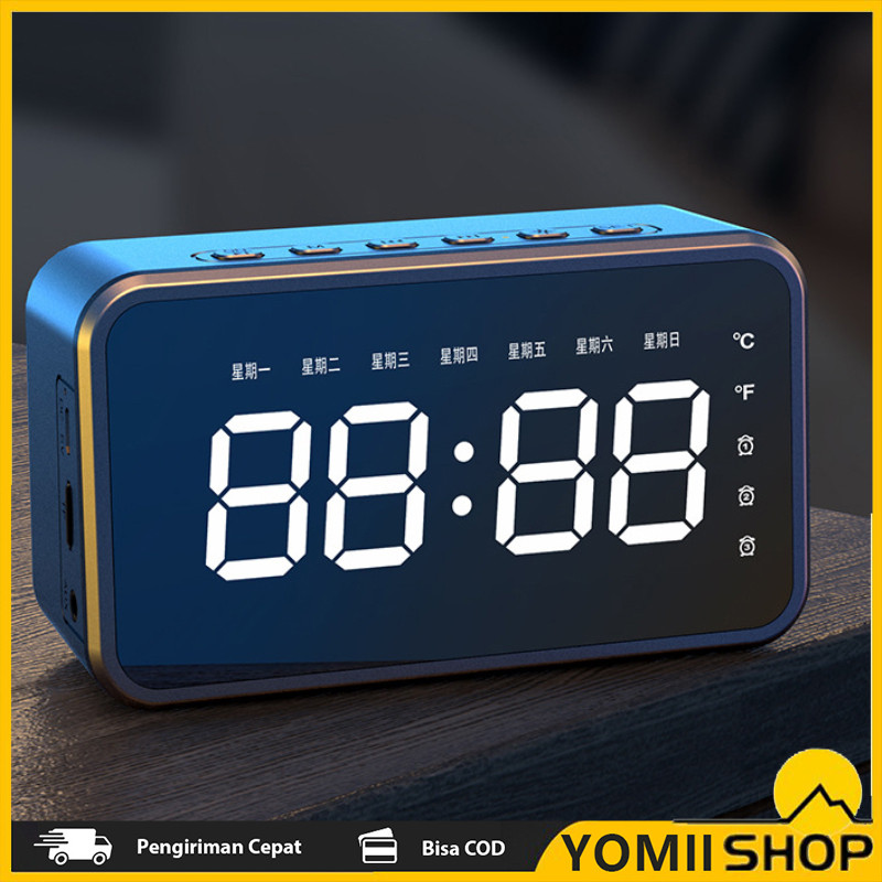 Jual Sound box Wireless Clock BT Speaker AI Smart Artificial Voice ...