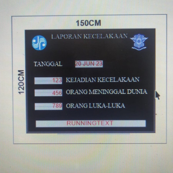 Jual Papan Hse Digital 150X120 - Papan K3 Safety Board Digital Ehs ...