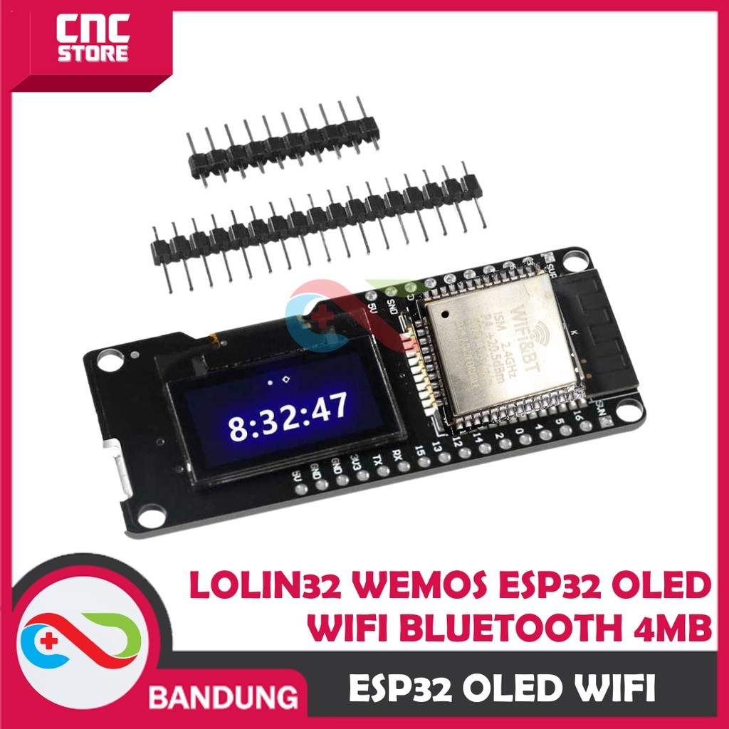 Jual LOLIN32 WEMOS ESP32 WITH OLED DISPLAY IOT BLUETOOTH 4MB ESP-32 WIFI | Shopee Indonesia