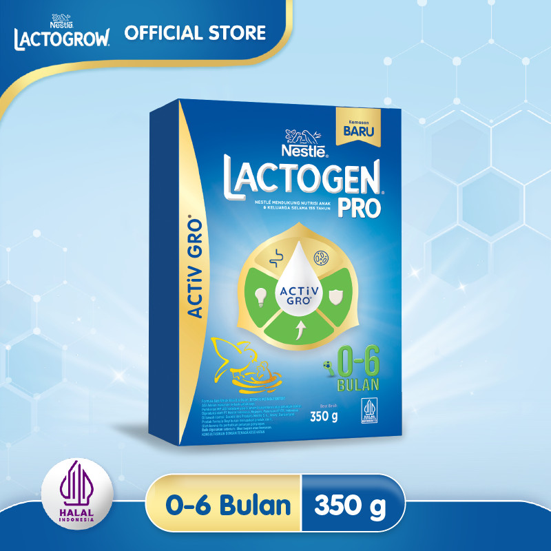 Jual Nestle LACTOGEN PRO 0-6 Bulan ACTiVGRO Susu Formula Original 350gr ...