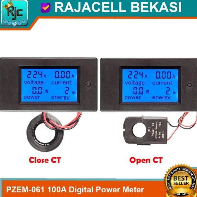 Jual PZEM-061 220V 100A Digital Display Voltmeter Ampere KWh Power ...