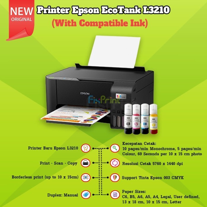 Jual HARGA DISC - Printer Epson L3210 L3250 L3256 Print Scan Copy ...