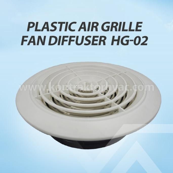 Jual PLASTIC AIR GRILLE EXHAUST FAN Round DIFFUSER Bulat 4 6 8 inch ...