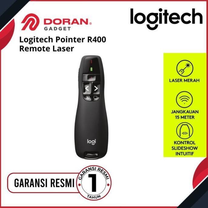 Jual Logitech R400 Remote Presenter Wireless Laser - Garansi Resmi 1 ...