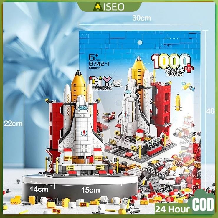 Jual Zg - 1000Pcs Nano Block Brick Rocket Kotak 3D Puzzle Pesawat Ulang ...