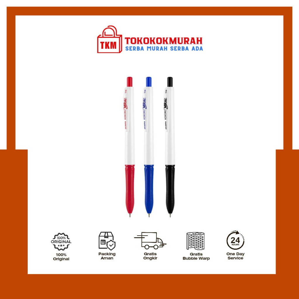 Jual Bolpoint / Ballpen / Bolpoin / Pen / Pulpen Kokoro Mirai Gel 0.48 ...