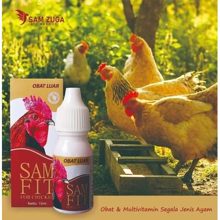 Jual Samfit Ayam Obat Luka Bengkak Jamur Pada Ayam Kecil & Ayam Jago ...