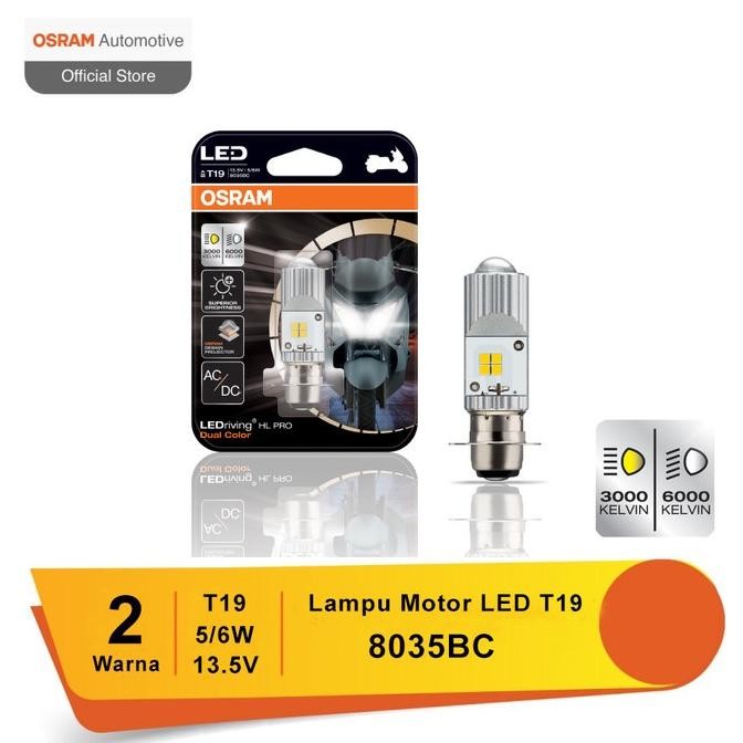 Jual Osram Lampu LED Motor T19 H6 M5 K1 LEDriving T19 PRO Dual Color | Shopee Indonesia