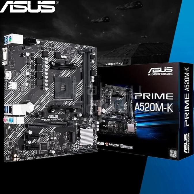 Jual ASUS PRIME A520M-K AMD AM4 A520 DDR4 MOTHERBOARD ORIGINAL DAN ...