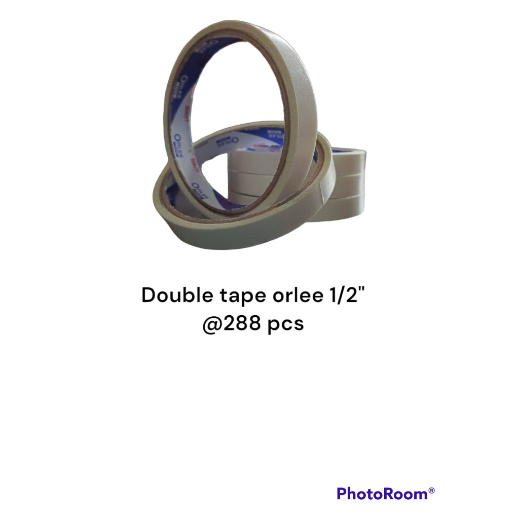 Jual DOUBLE TAPE ORLEE 1/2 INCH 12MM X 5M (1 Pcs) | Shopee Indonesia