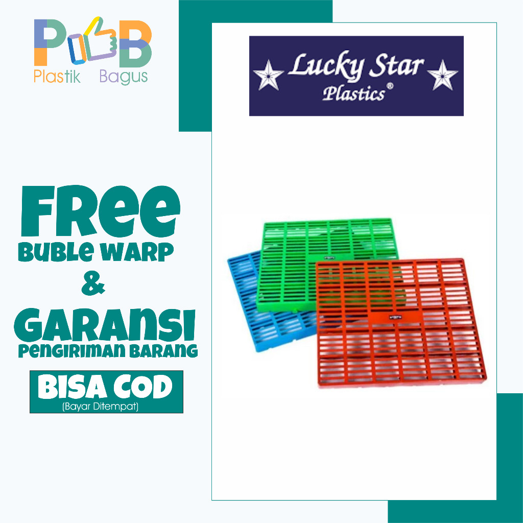 Jual palet plastik Alas kandang Tatakan Pabrik Gudang PALLET HD Deluxe lucky star 8802 | Shopee ...