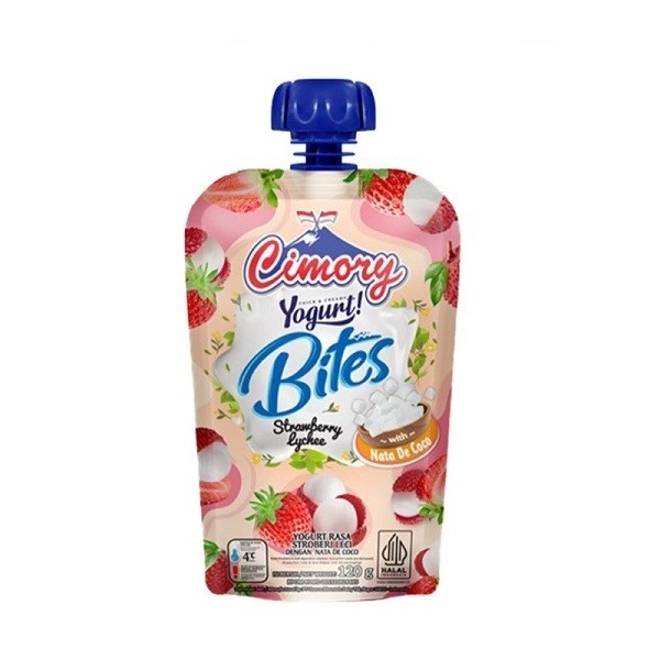 Jual CIMORY YOGHURT BITES STRAWBERRY LYCHEE 120 GR | Shopee Indonesia