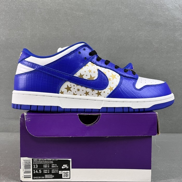 Jual Supreme x Nike SB Dunk Low Stars Hyper Royal (2021) | Shopee Indonesia