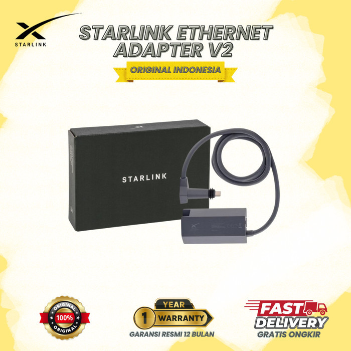 Jual TERBARU - Starlink Ethernet Adapter ORIGINAL STARLINK//Lan adapter ...