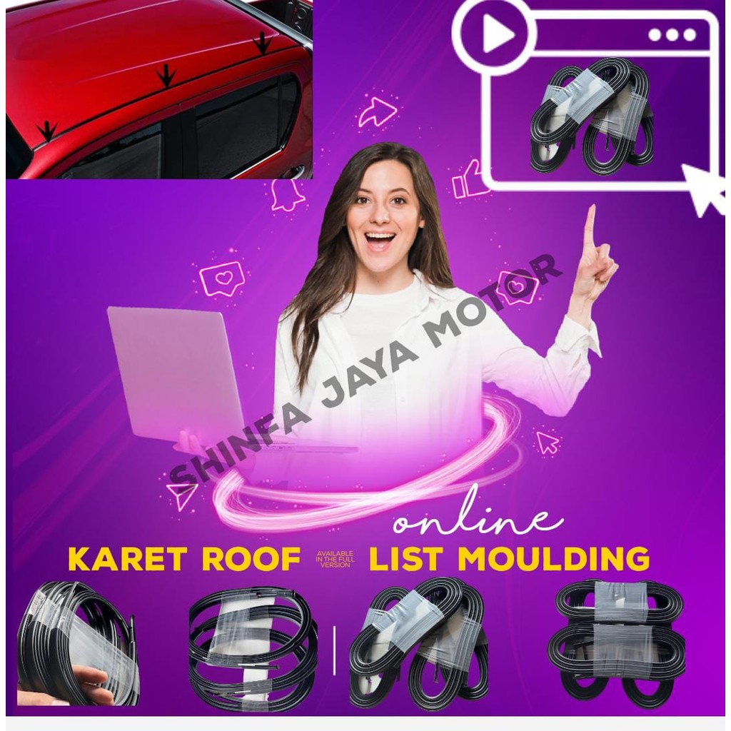 Jual RUBBER ROOF / CAR ROOF MOLDING LIST/KARET ROOF /LIST MOULDING ATAP ...