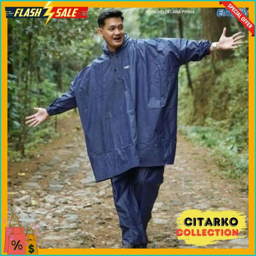 Jual Jas Hujan Elmondo Epc 716 Prima Ponco Lengan Dan Celana (Murmer) | Shopee Indonesia