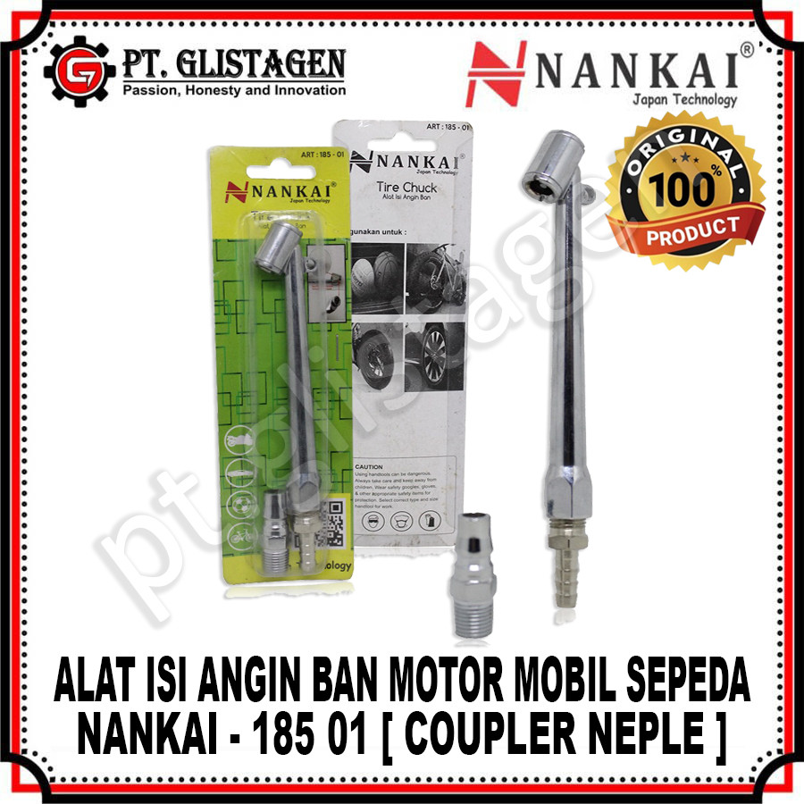 Jual NANKAI Air Tire Chuck Alat Pengisi Angin Ban Isi Angin 2 Kepala ...