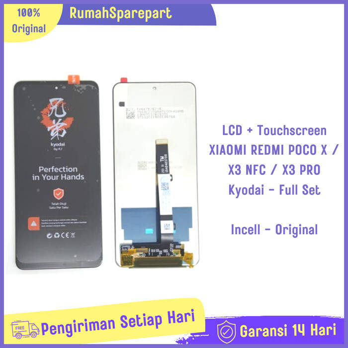 Jual LCD + Touchscreen Poco X / X3 NFC / X3 Pro Ori Fullset | Shopee ...