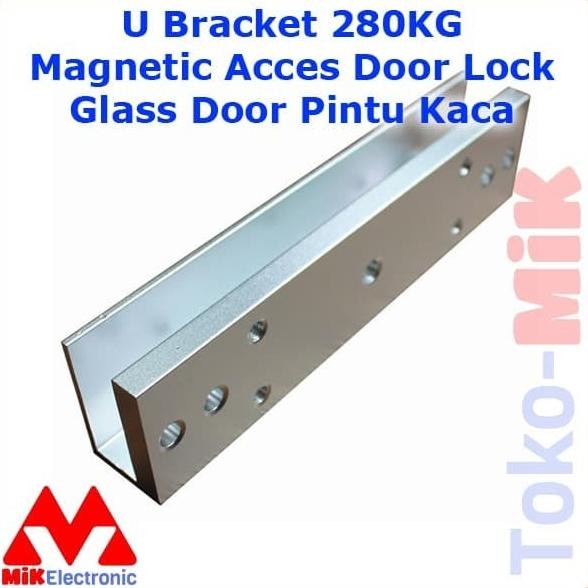 Jual U BRACKET 280 KG 280 KG MAGNETIC DOOR LOCK GLASS DOOR PINTU KACA ...