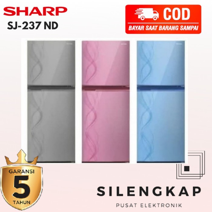Jual KULKAS 2 PINTU SHARP SJ-237-ND GARANSI RESMI | Shopee Indonesia