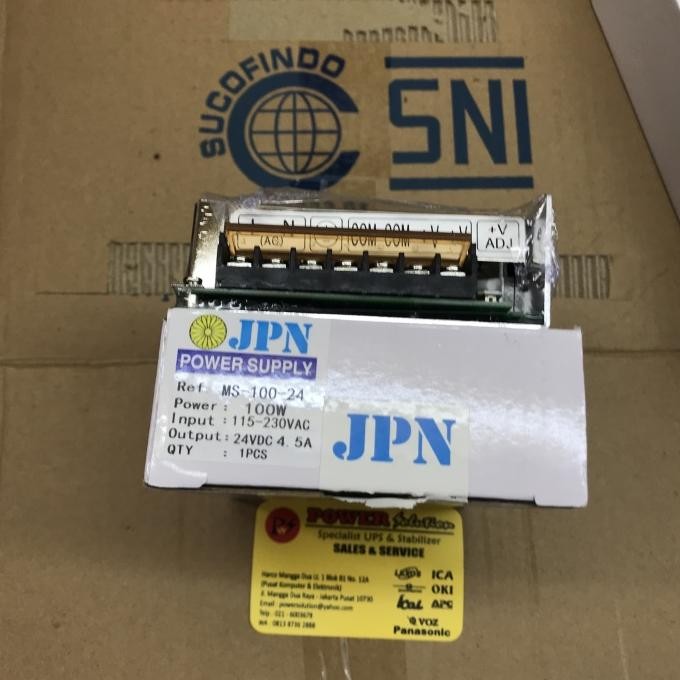 Jual JPN Power Supply MS100-24 24V DC 100W 4A / 4.5A ( JPN MS100-24 ...