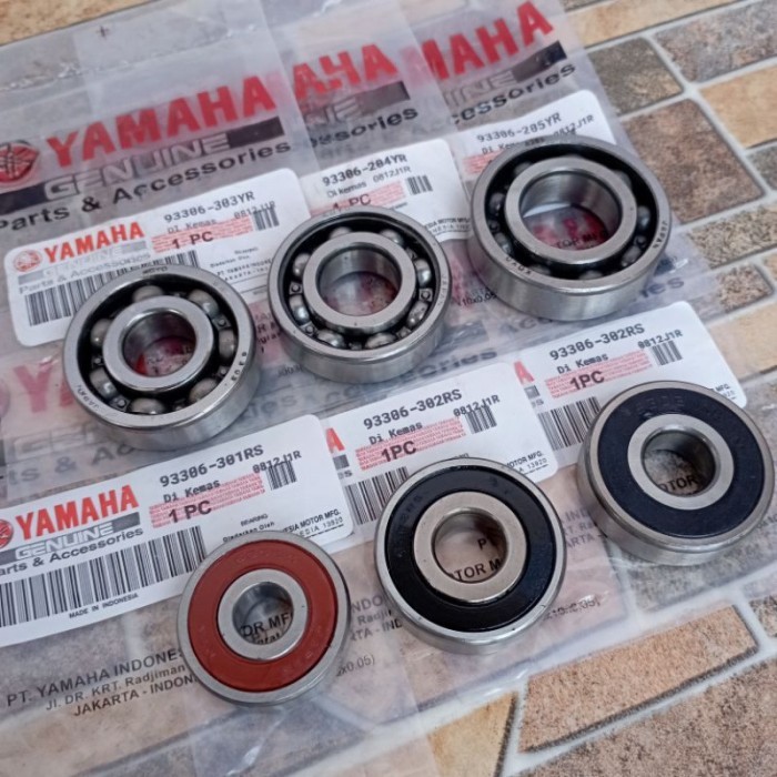 Jual LAHER BEARING GEARBOX RASIO SET NMAX AEROX LEXI FREEGO 1SET 6 PCS ...