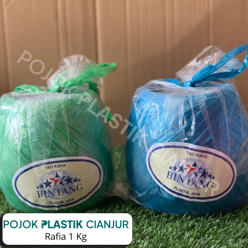 Jual Tali Rafia Plastik Warna BINTANG 1 Kg | Shopee Indonesia