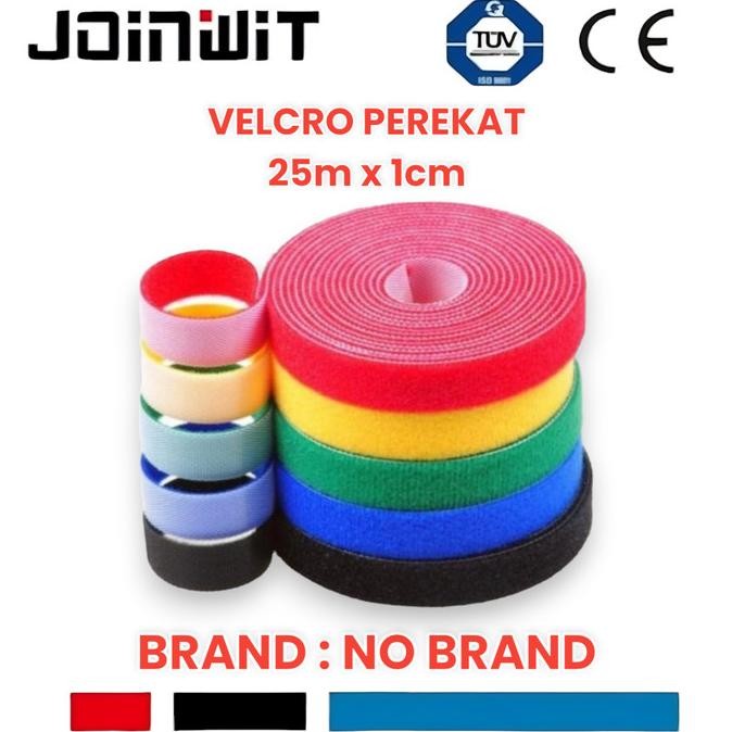 Jual VELCRO pengikat kabel 25m velcro perekat kabel 25meter x 1cm FO ...