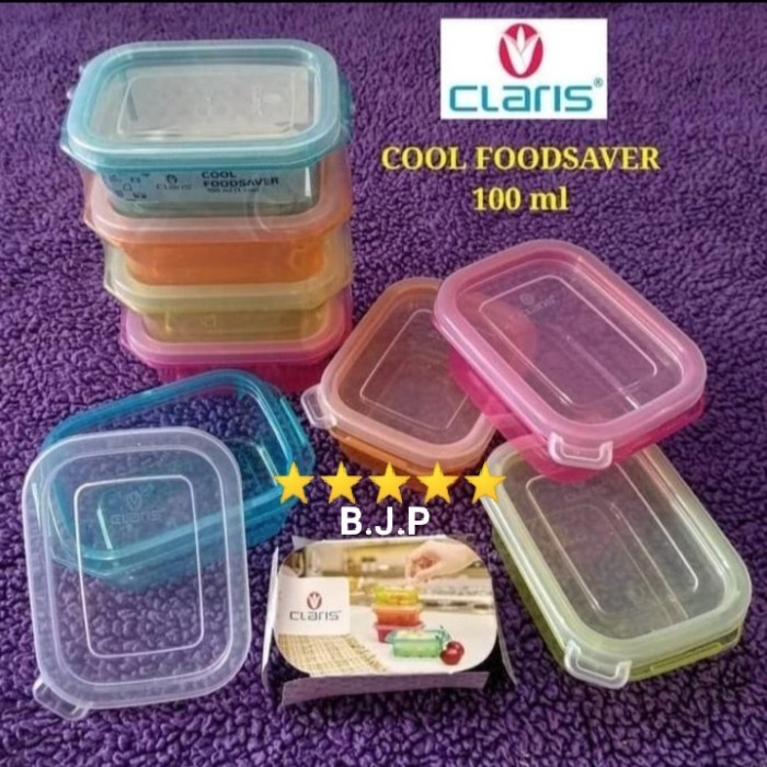 Jual HEMAT Kotak Wadah Makanan Isi 4 Mini Storer Foodsaver Claris 2931 ...