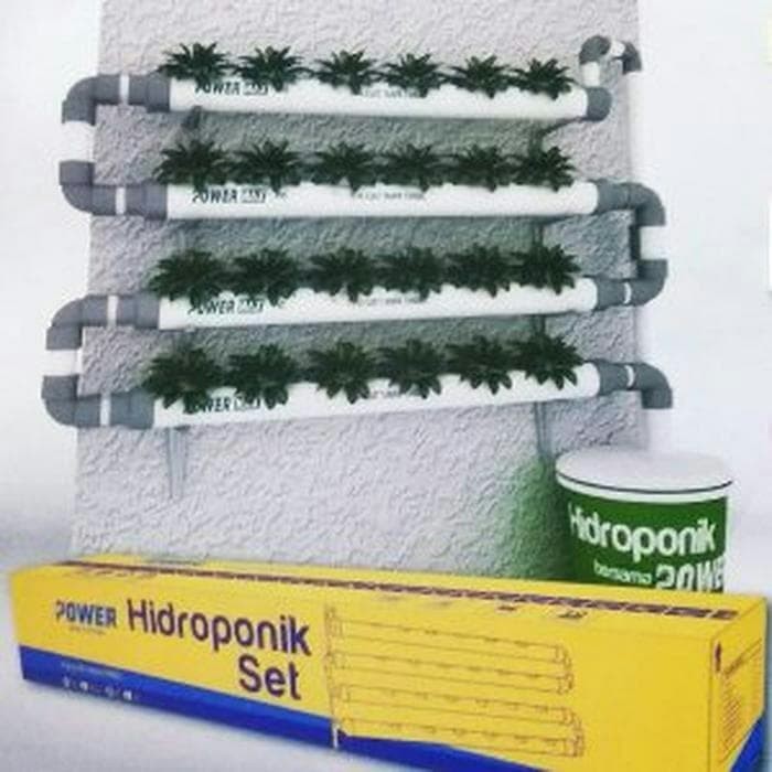 Jual Hidroponik Kit Set 24 Lubang Pipa Power Bebas Timbal | Shopee ...