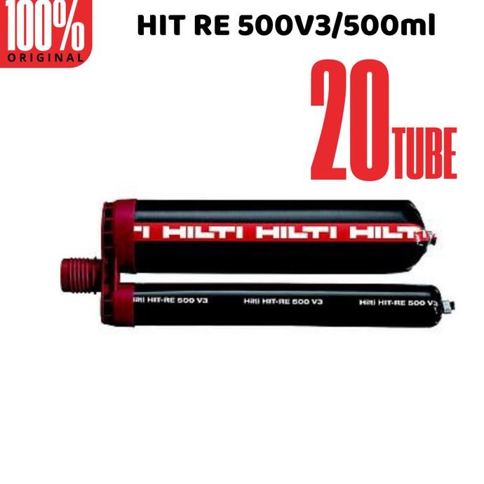 Jual PROMO Lem Beton HILTI HIT RE 500 V3/500ml Chemical Anchor - 1DUS ...
