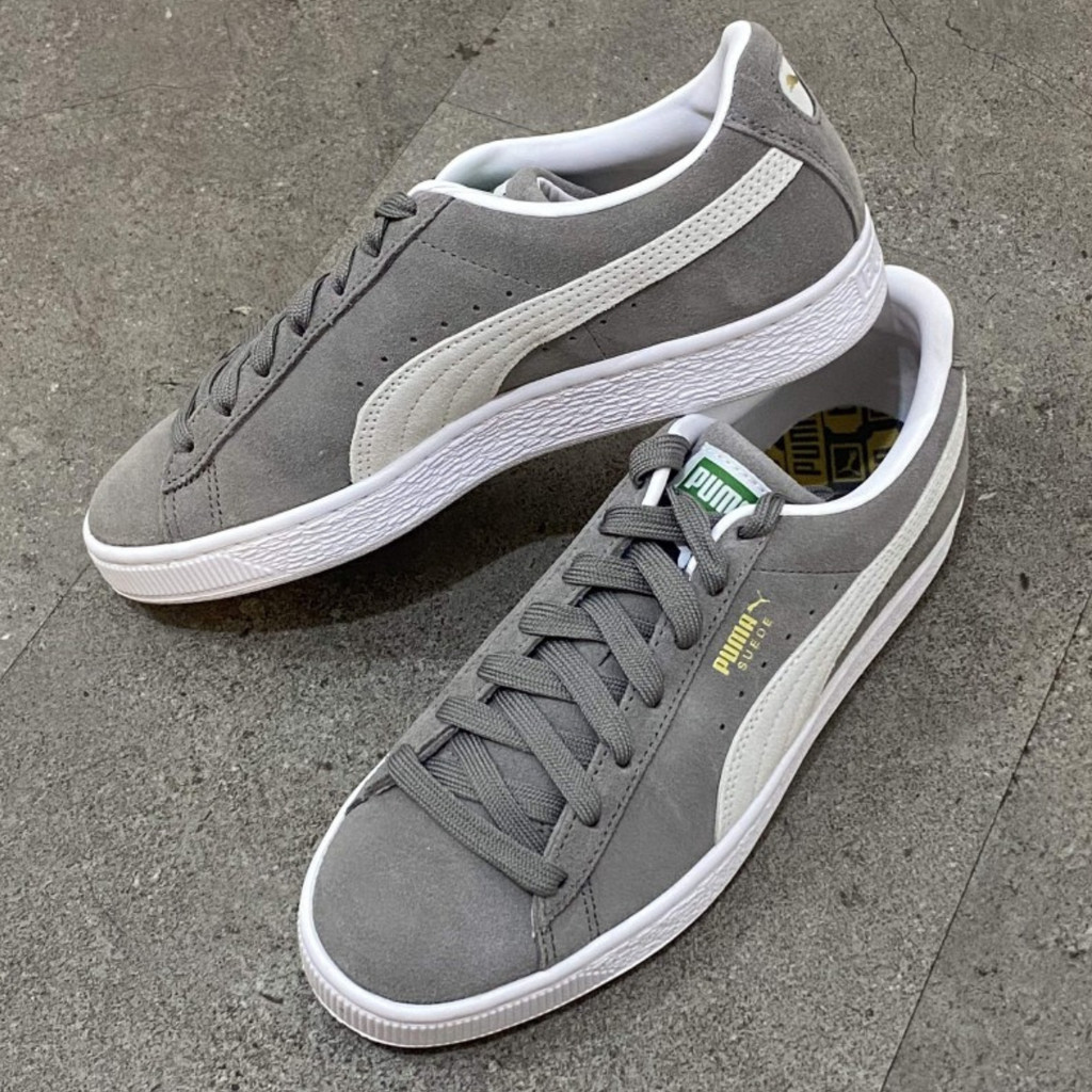 Jual Sepatu kasuall new puma suede grey white og premium original BNWB ...