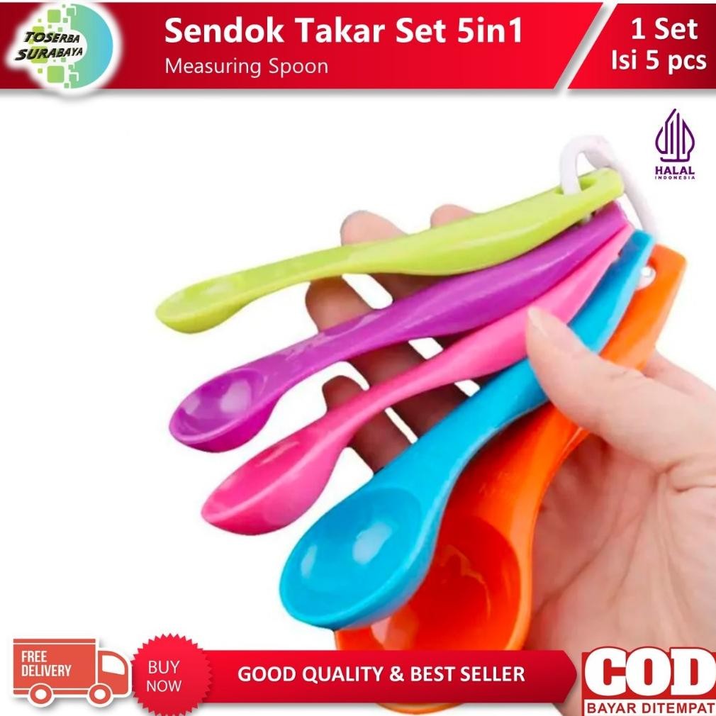 Jual PENAWARAN TERBATAS SENDOK TAKAR Set 5in1 / Sendok Ukur Bumbu Dapur ...