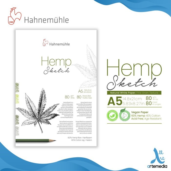 Jual Hahnemuhle Hemp Sketch Drawing Paper Pad Kertas Gambar | Shopee ...