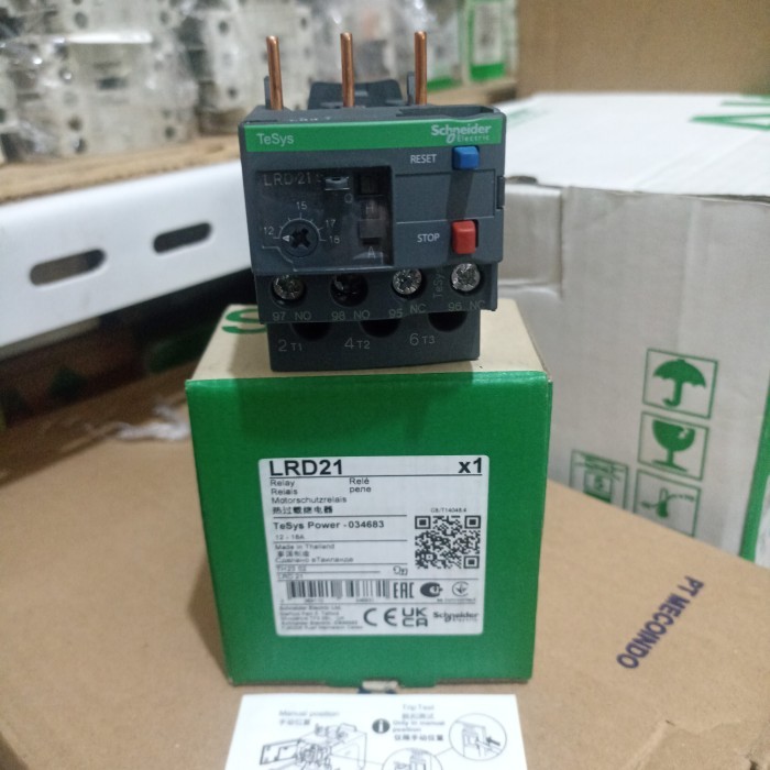 Jual Thermal Overload Relay Schneider Lrd21 12-18A Original | Shopee ...