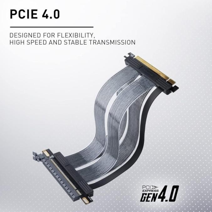 Jual Tecware PCIe Gen 4.0 180 Degree Riser Cable - 200 mm - Vertical ...