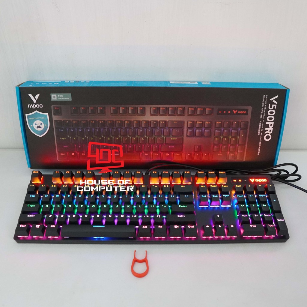 Jual KEYBOARD GAMING MECHANICAL RAPOO V500 PRO BACKLIT RGB V500PRO ...