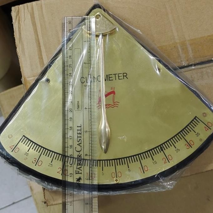 Jual Clinometer Kuningan 6 Inchi / Klinometer Kapal Original Dan ...