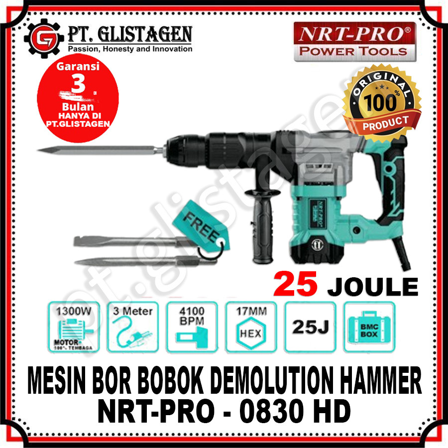 Jual NRT-PRO 0830HD Mesin Bor Demolition Hammer SDS Mesin Bor Jack ...