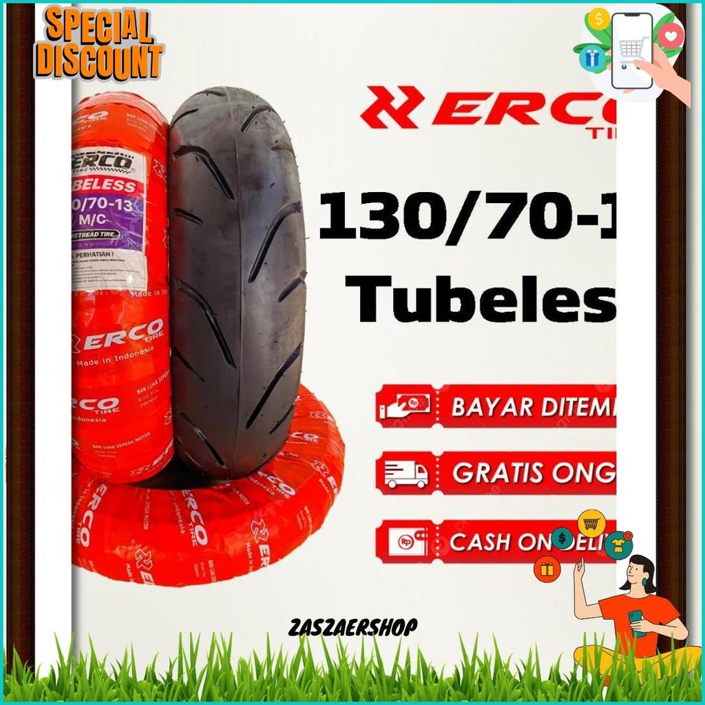 Jual Erco Tire Ban Luar Motor Nmax Pcx 160 Cc Depan Belakang Tubeless ...