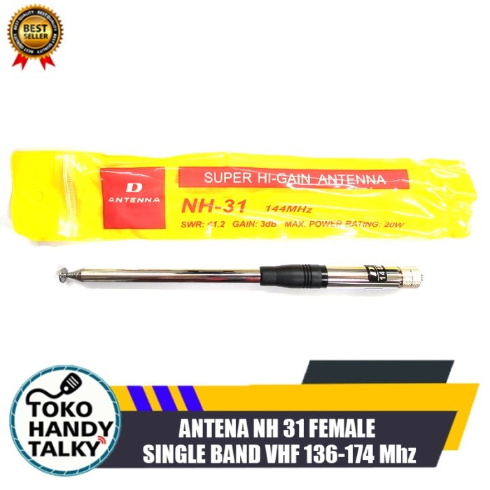Jual ANTENNA HANDYTALKY TARIK NH-31 ANTENNA TARIK HT NH 31 SMA FEMALE | Shopee Indonesia