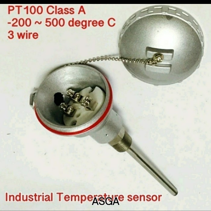 Jual RTD PT100 Head jis STd Drat 1/2npt Tube 8mm x L 150mm SUS316 Max ...