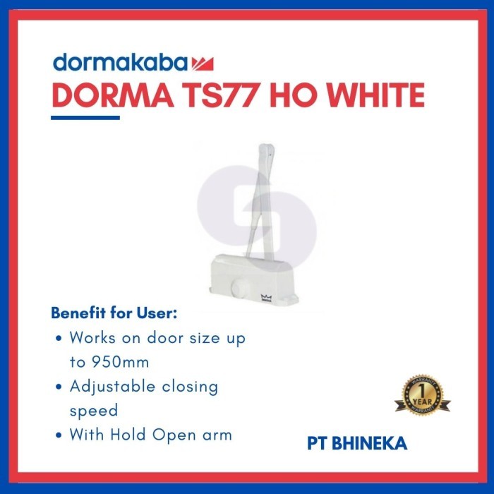 Jual Dorma TS77 HO Putih White dormakaba TS 77 Hold Open | Shopee Indonesia