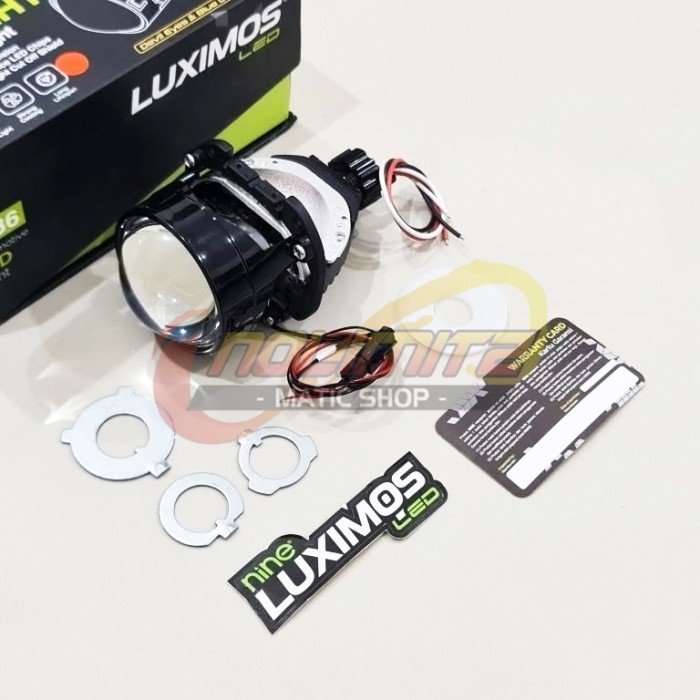 Jual Lampu Projector Nine Luximos Led Pb6 Biled Headlight 2.5 Inch ...