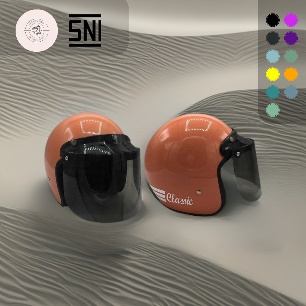 Jual Helm Bogo Half Face Dewasa Classic Stylish & Aman! - Bogo Helm ...